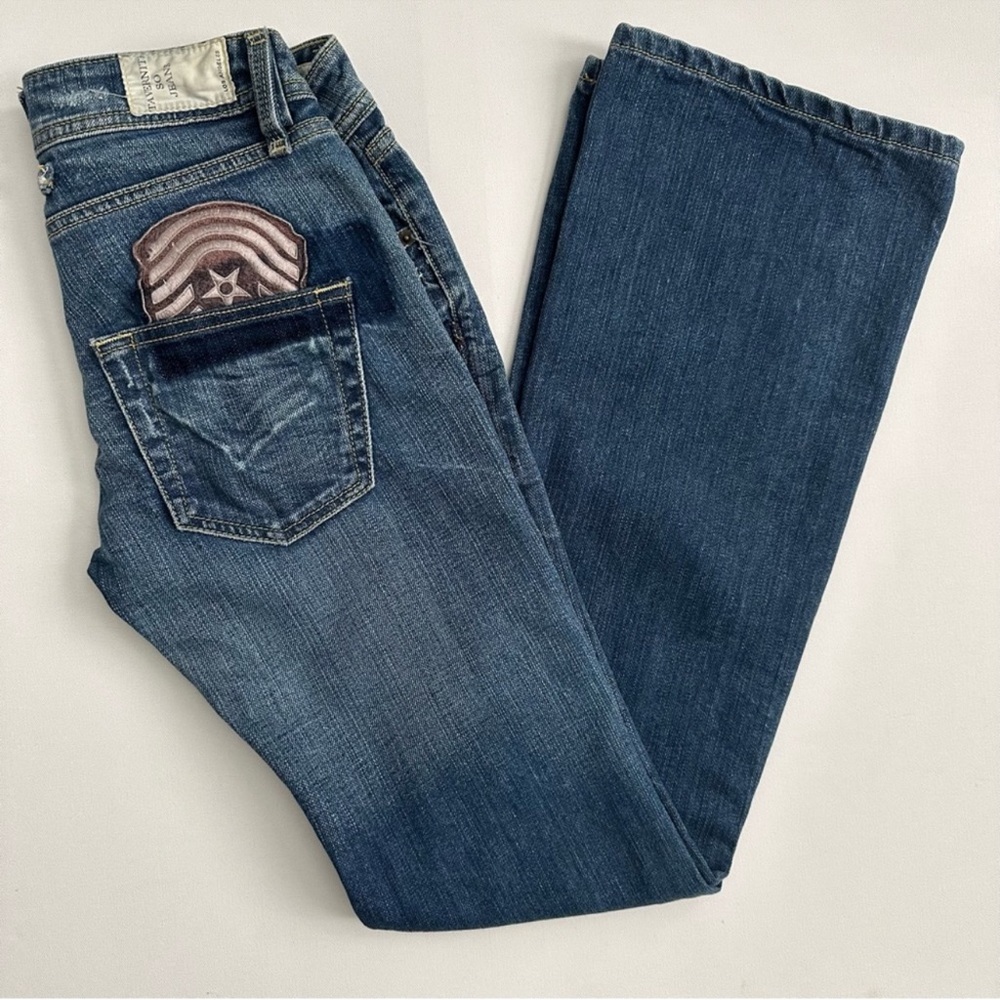 Taverniti So Courtney Bootcut Patch Jeans - Gem